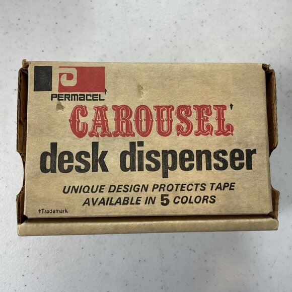 Office | Vintage Permacel P7 Tape Dispenser Cast Iron Black With ...